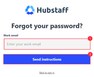 Password Reset and Password Change in Hubstaff