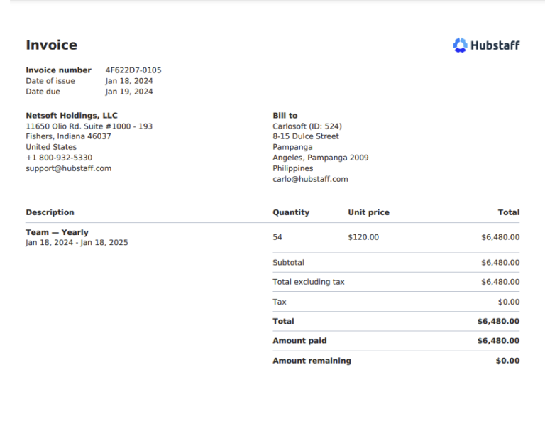 How to Download or Print Your Hubstaff Subscription Receipts