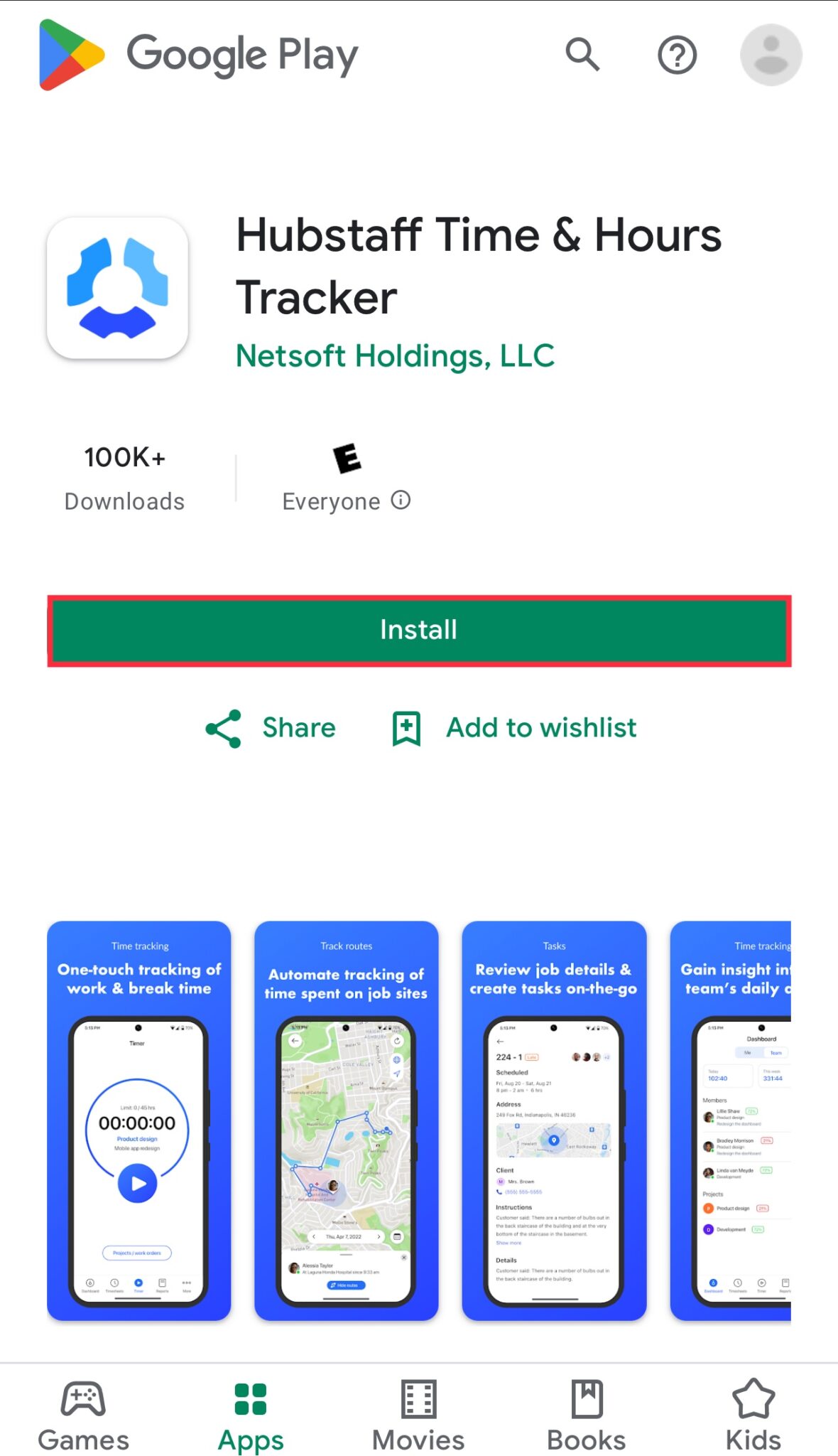 How to install Hubstaff Time Tracking on my Android device?
