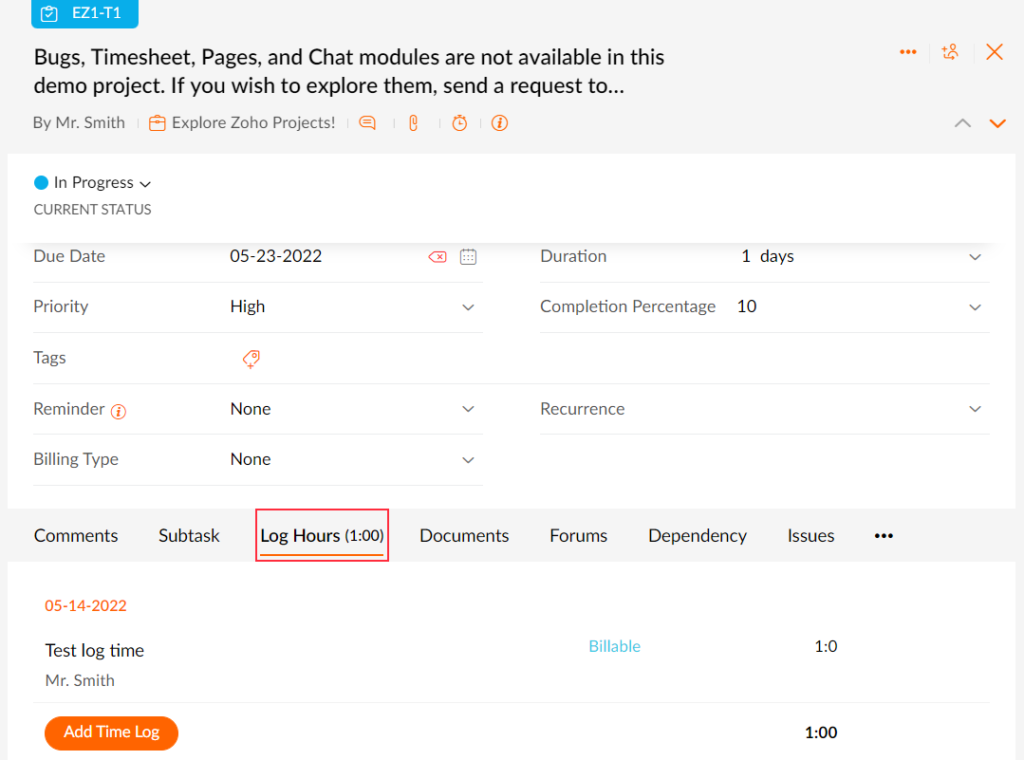Zoho Projects Time Tracking Integration Setup - Hubstaff Support