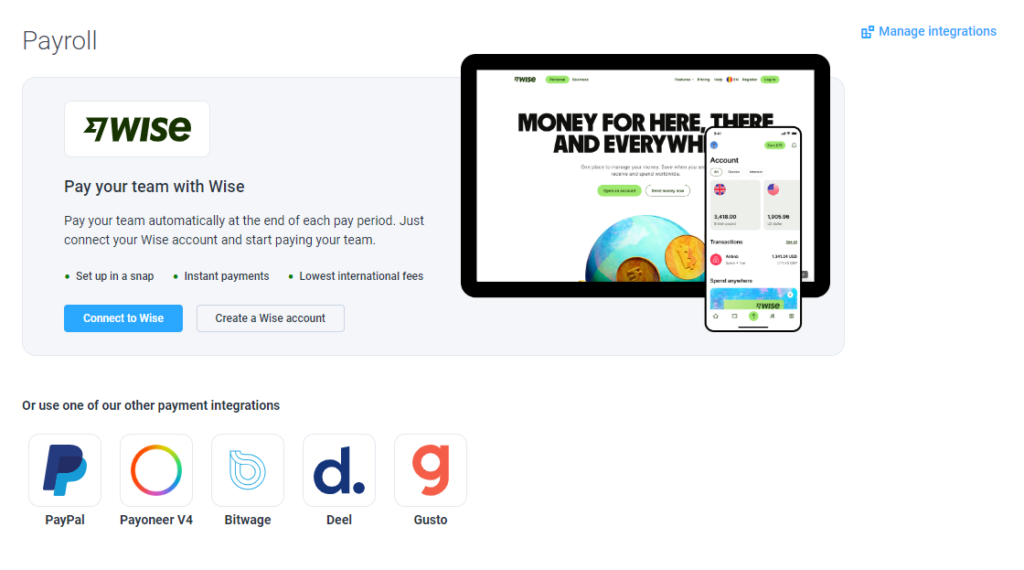 Setting up your Bitwage payroll in Hubstaff Time Tracking