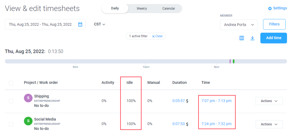 How do I get a report for idle time in Hubstaff? - Hubstaff Support