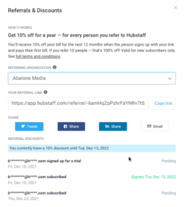How does the Hubstaff Referral Program work - Hubstaff Support