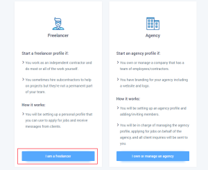 How do I create a freelancer profile?