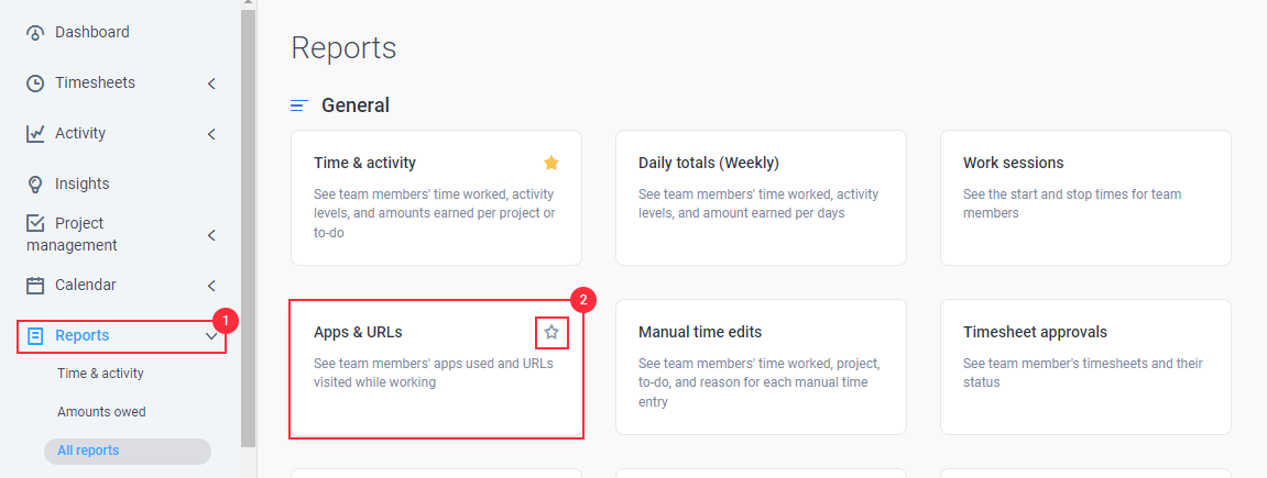 App and URL Reports - Hubstaff Support