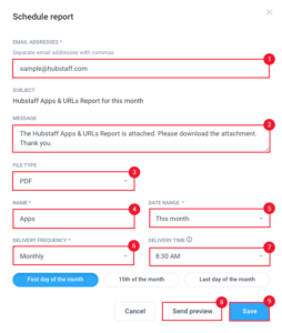 App and URL Reports - Hubstaff Support