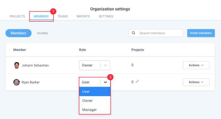 Changing Organizational Roles for Users in Hubstaff Tasks