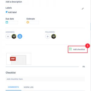 Creating checklists in Hubstaff Tasks