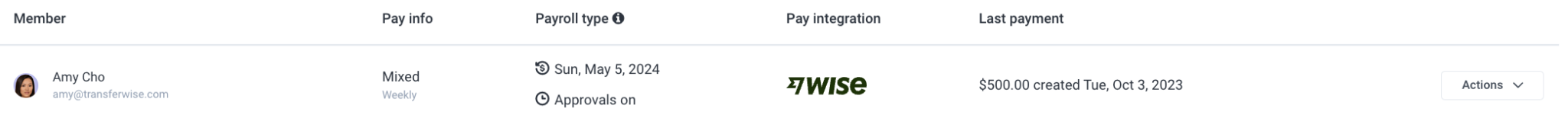 Wise Payroll Setup - Hubstaff Support