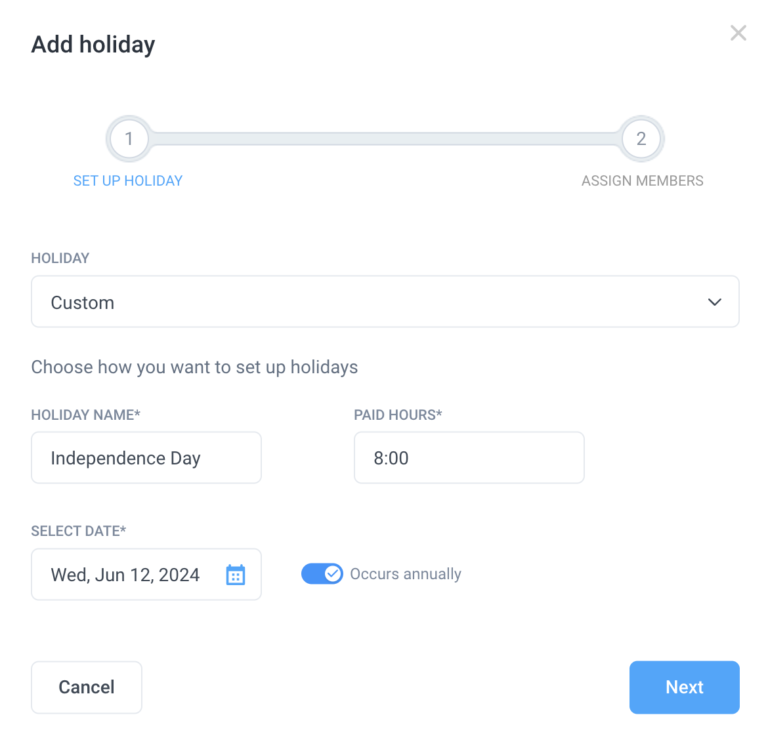 Holidays and Time off Requests - Hubstaff Support