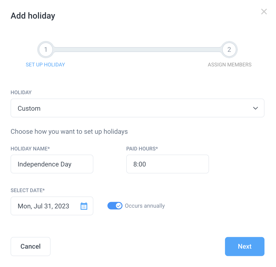 Holidays and Time off Requests - Hubstaff Support