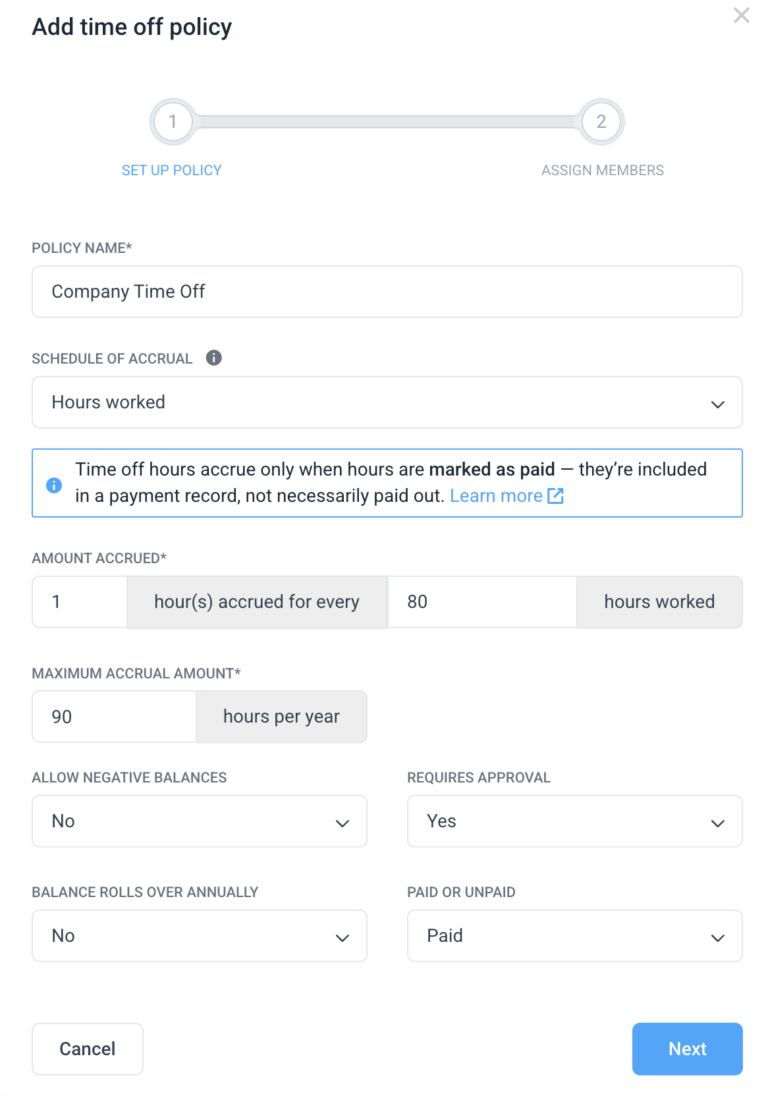 Holidays and Time off Requests - Hubstaff Support