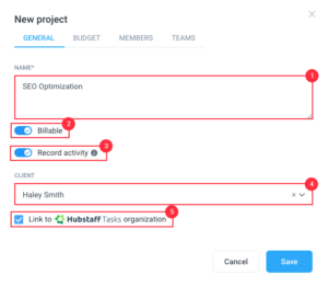 Projects Overview - Hubstaff Support