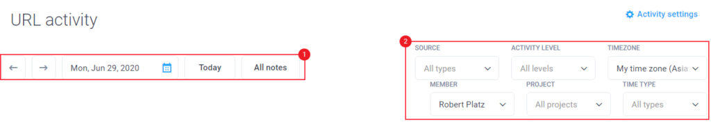 Activity Overview in Hubstaff Time Tracking