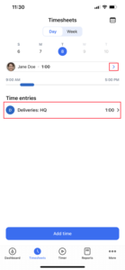 Viewing and editing timesheets on the Mobile timer app - Hubstaff Support