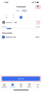 Viewing and editing timesheets on the Mobile timer app - Hubstaff Support