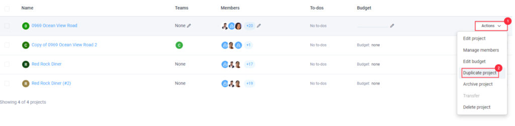How to Duplicate Projects in Hubstaff Time Tracking