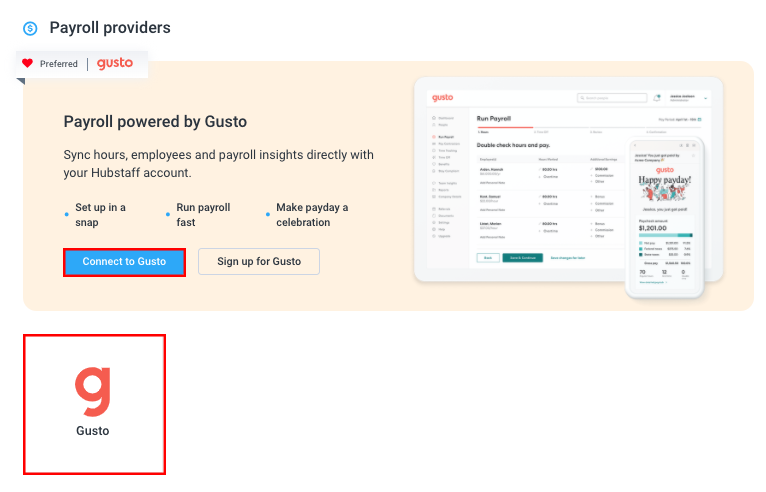 Gusto Payroll Setup - Hubstaff Support