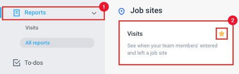 Job Sites Visits Report