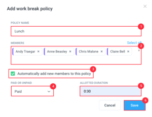 Work Breaks - Hubstaff Support