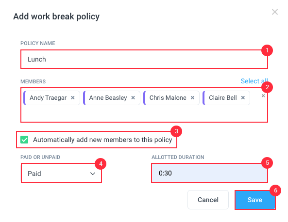 Work Breaks - Hubstaff Support