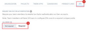 Turn on two-factor authentication (2FA) - Hubstaff Support