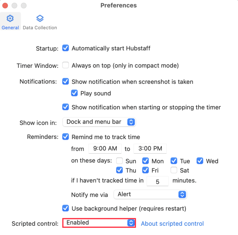 Scripted controls for Desktop timer applications - Hubstaff Support