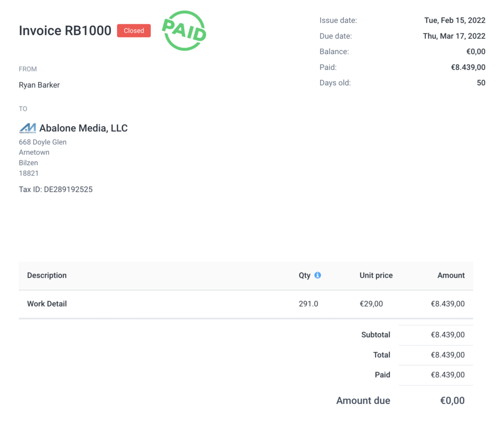 Team Invoices - Hubstaff Support