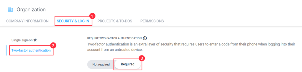 Require Two-factor authentication - Hubstaff Support