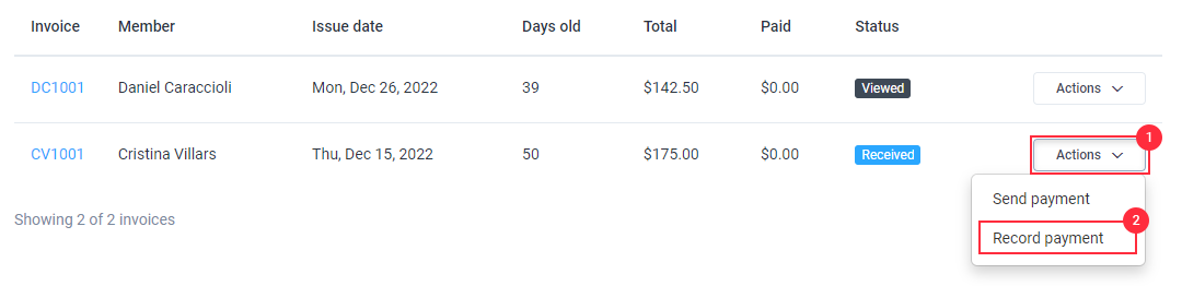 Team Invoices - Hubstaff Support