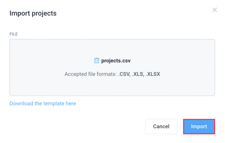 How to import projects - Hubstaff Support