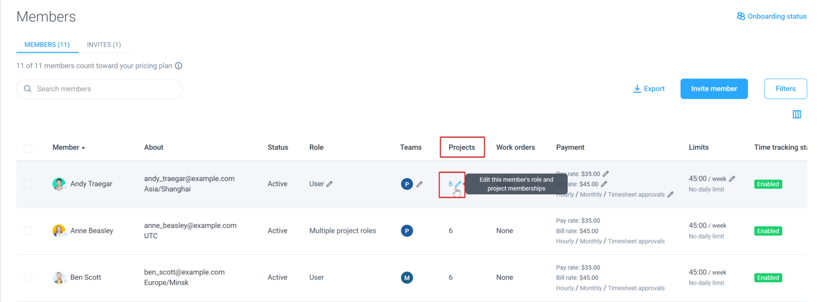 Adding and assigning projects to users - Hubstaff Support
