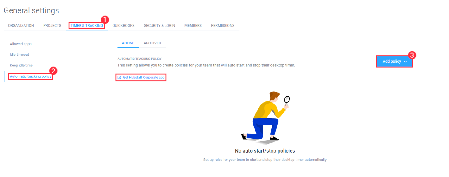 Auto start/stop timer - Hubstaff Support