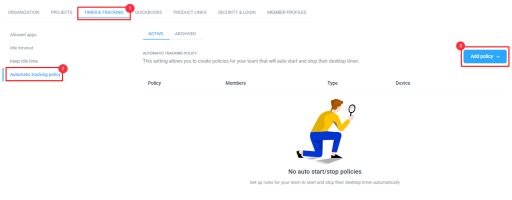 Auto start/stop timer - Hubstaff Support
