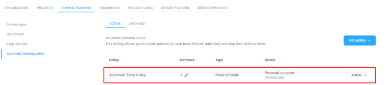 Auto start/stop timer - Hubstaff Support