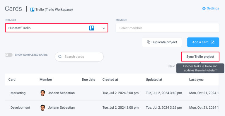 How to retry integration sync manually - Hubstaff Support